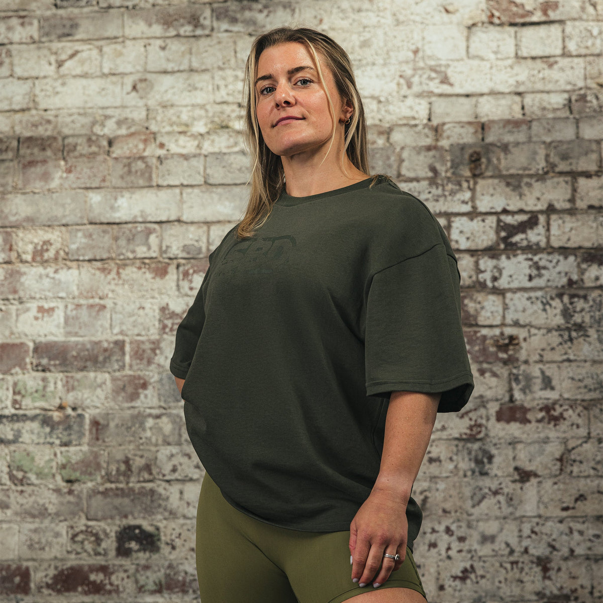 SBD Resolve Range Oversized T-Shirt - Khaki – SBD Apparel Australia
